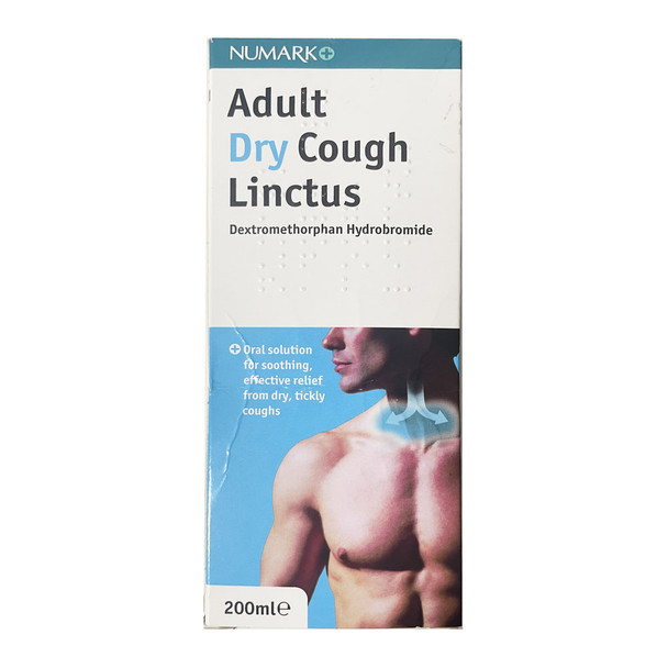 Numark Adult Dry Cough Linctus 200ml - www.withaid.com