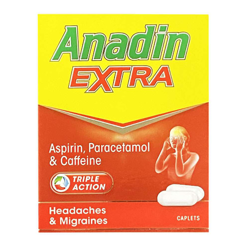 Anadin Extra 12 Caplets - Fast Acting Pain Relief Tablets