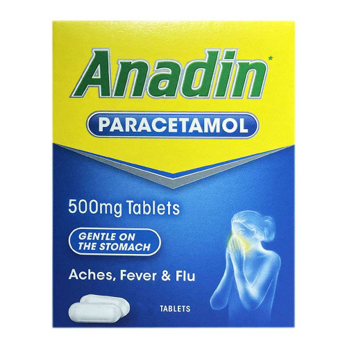 Anadin Paracetamol 500mg 16 Tablets | withaid