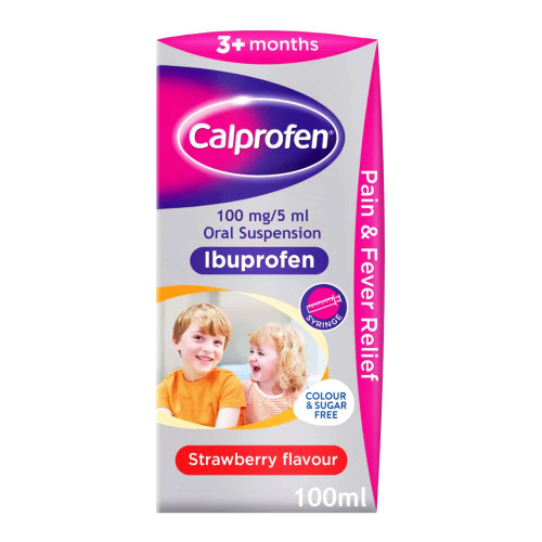 Calprofen Strawberry Suspension Colour & SF 100ml | withaid