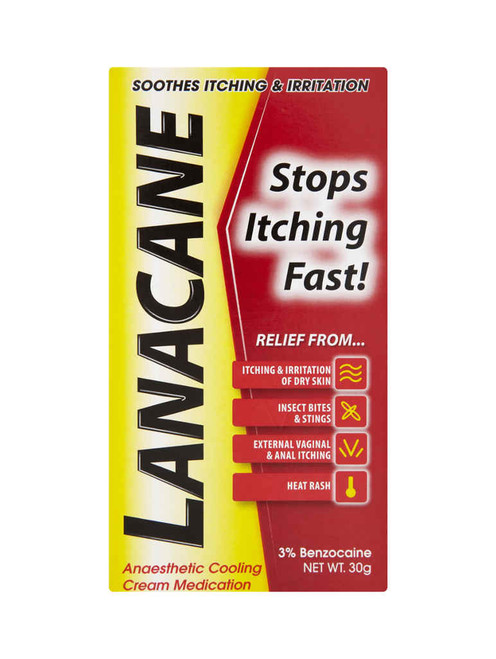 Lanacane Medicated Cream Tube 30g | withaid