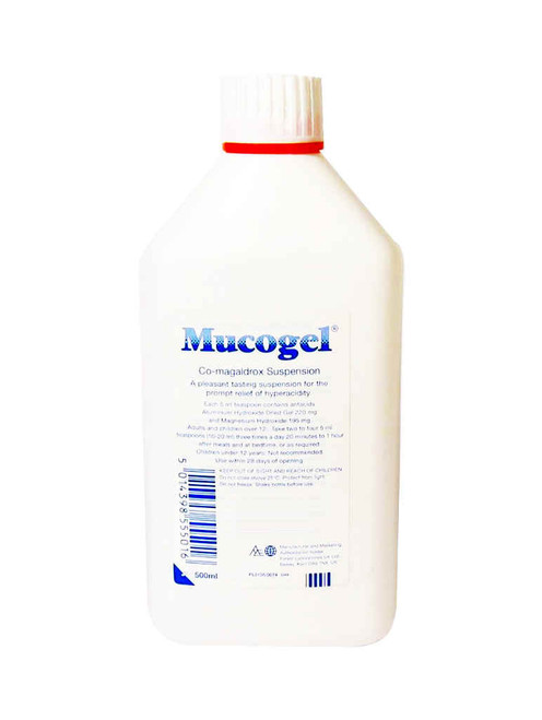 Mucogel Suspension 500ml - Relieve Stomach Discomfort Today