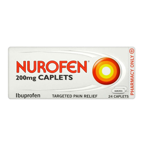 Nurofen 200mg 24 Caplets - Pain Relief Medication | withaid