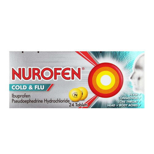 Nurofen Cold And Flu 24 Tablets Fast Relief Withaid