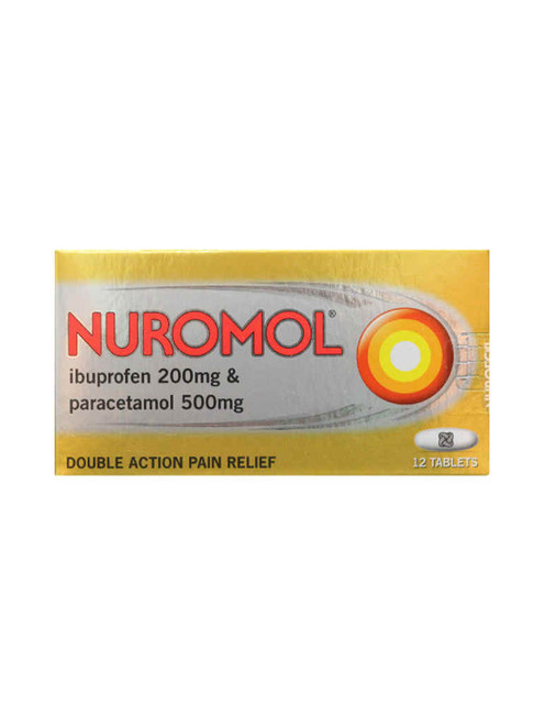 Nuromol Dual Action 12 Tablets - Fast Pain Relief
