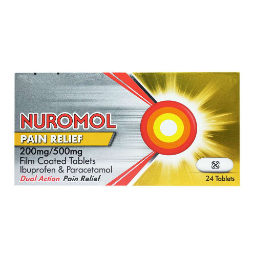 Nuromol 200mg/500mg 24 Tablets | withaid