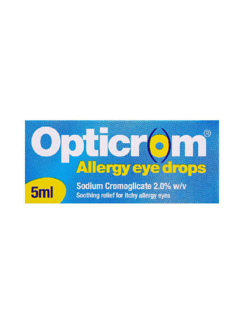 Opticrom Allergy Eye Drops 5ml | withaid