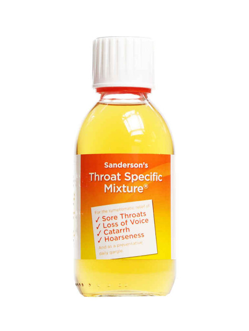 Sanderson's Throat Specific Mixture 200ml | withaid