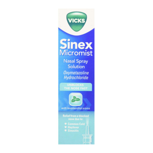 Vicks Sinex Micromist 15ml: Fast Nasal Decongestant Spray