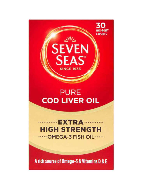 Seven Seas Pure Cod Liver Oil Extra High Strength 30 Capsules