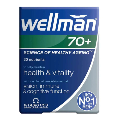 WellMan 70+ 30 Tablets by Vitabiotics | withaid