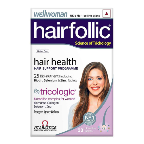 WellWoman Hairfolic Hair Growth 60 Tablets | withaid