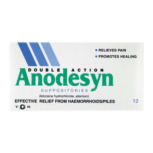 Anodesyn Double Action Suppositories 12 | withaid