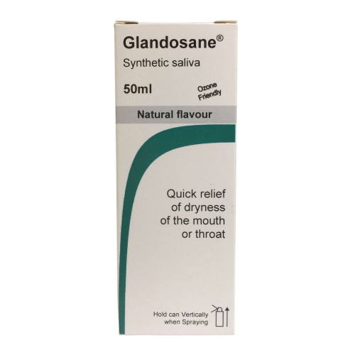 Glandosane Natural Dry Mouth Mucositis and Xerostomia Spray 50ml | withaid
