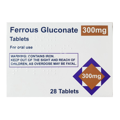 Ferrous Gluconate 300mg 28 Tablets | withaid