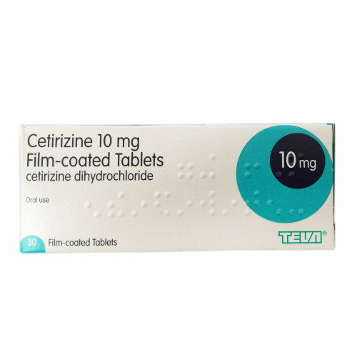 Teva Cetirizine 30 Tablets - Allergy Relief Medication