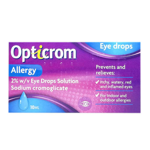 Opticrom Allergy 2% Eye Drops 10ml | withaid