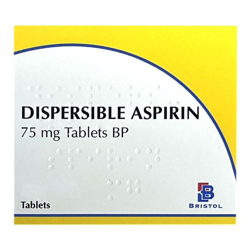 Bristol Dispersible 75mg Aspirin 28 Tablets | withaid