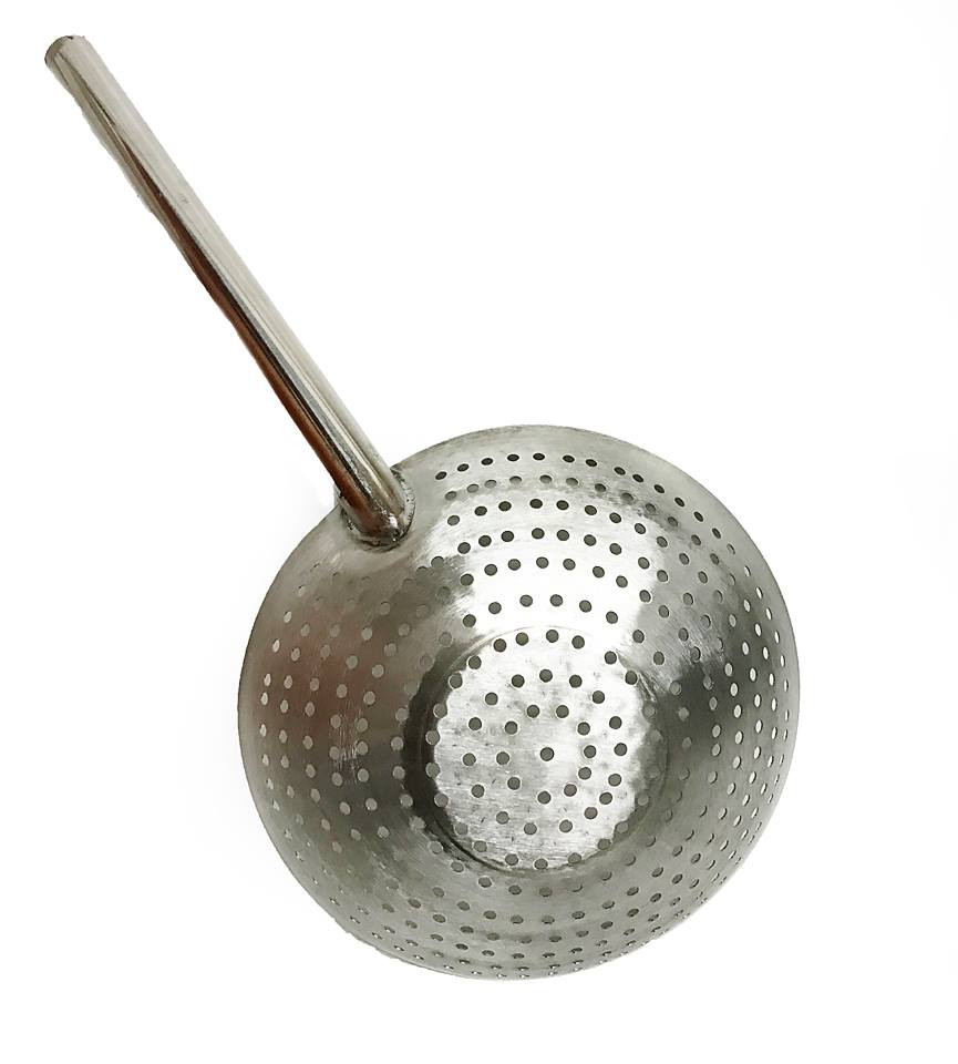 Cajun Classic - 12" Bowl Aluminum Cooking Skimmer - Goodwood Hardware