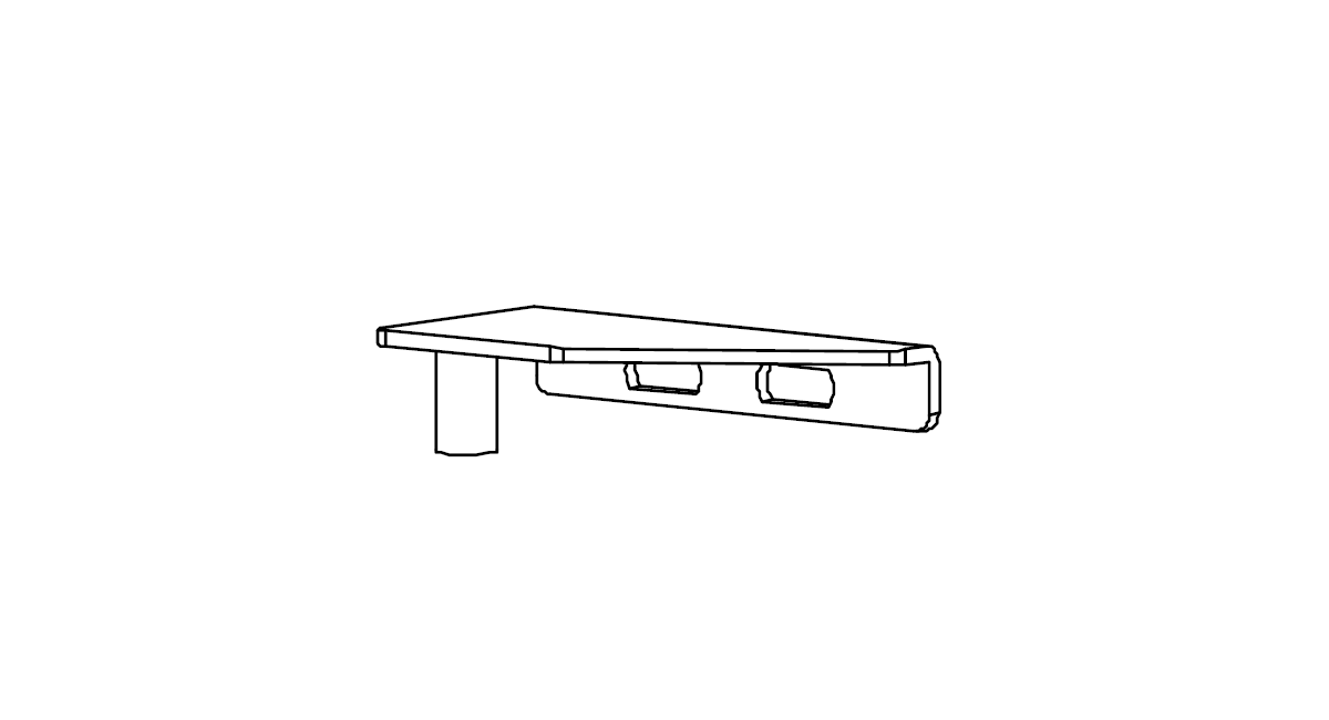 Top Left Hinge for Bull Deluxe Refrigerator - Goodwood Hardware