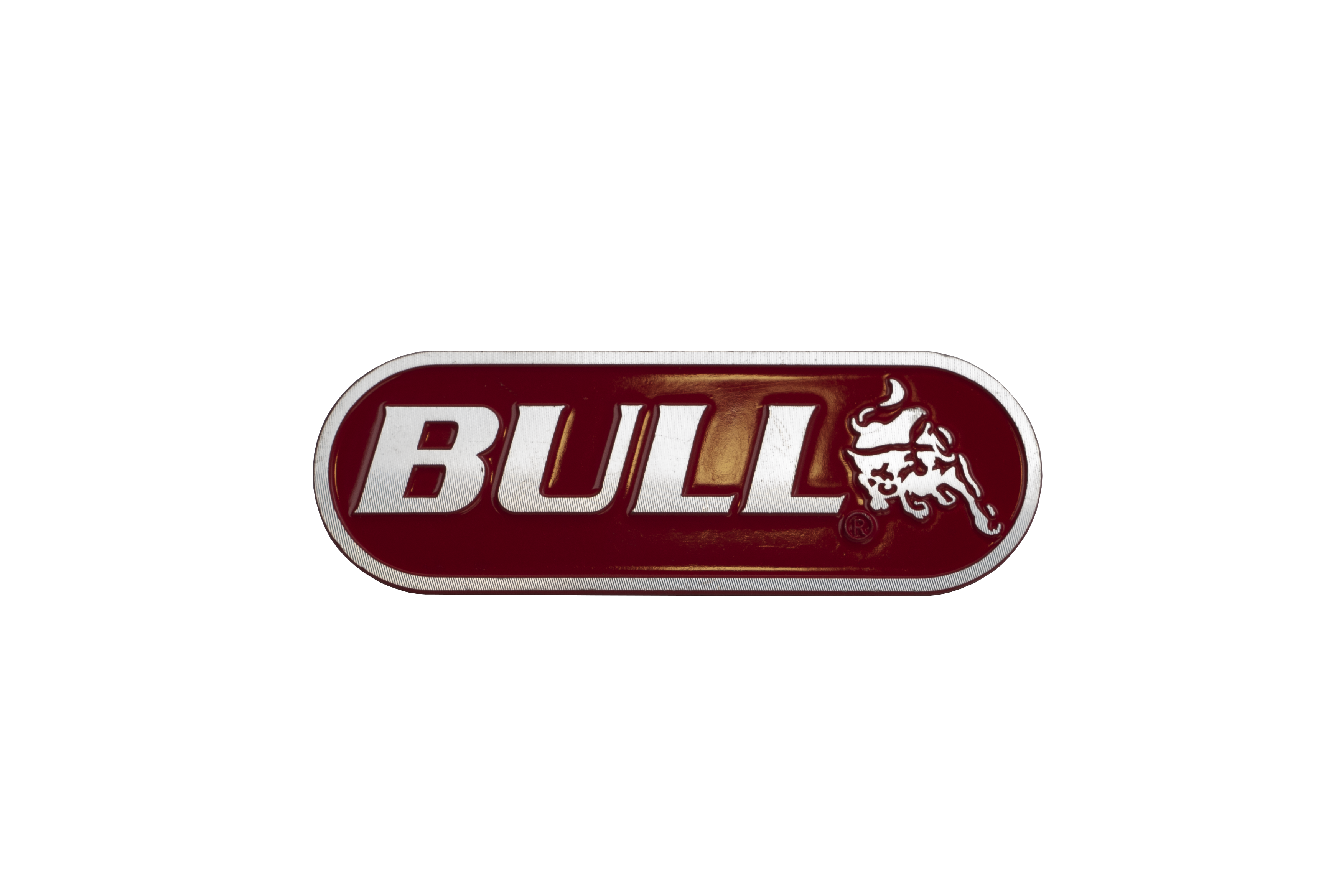 16571 Large Red Bull Logo Plate - Goodwood Hardware