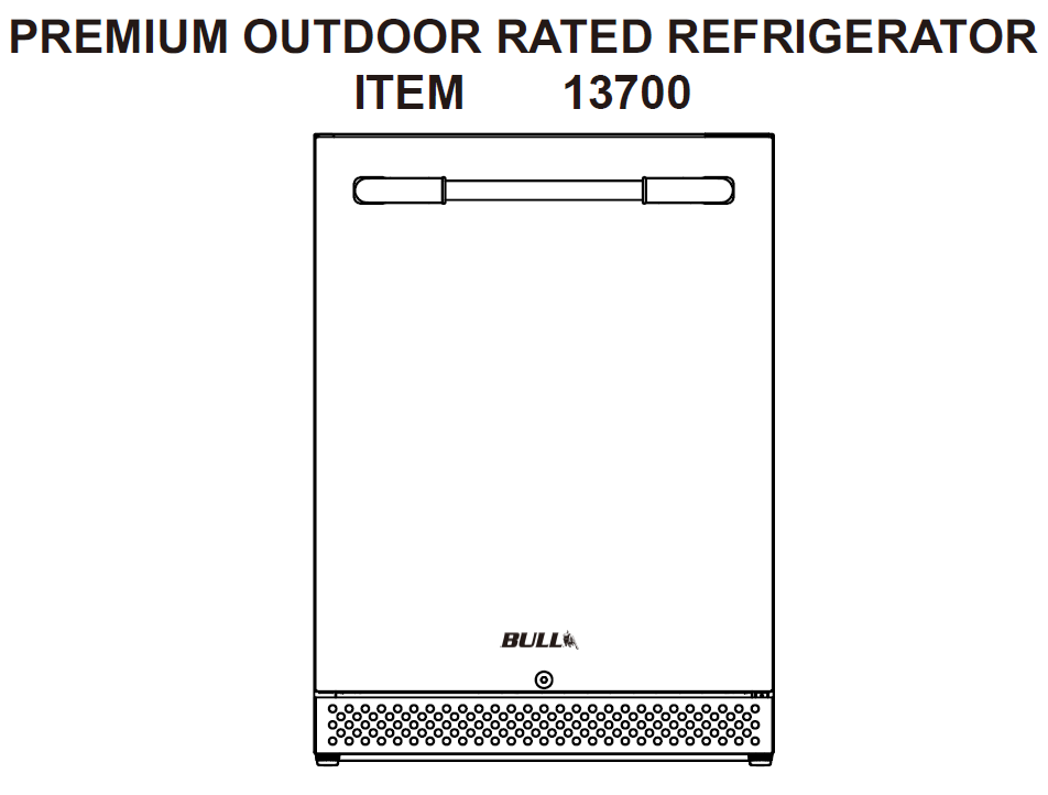 13735 Internal Light Switch for Bull Premium Outdoor Fridge - Goodwood ...