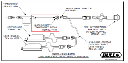 16634 Quick Connect Transformer Pigtail - Goodwood Hardware