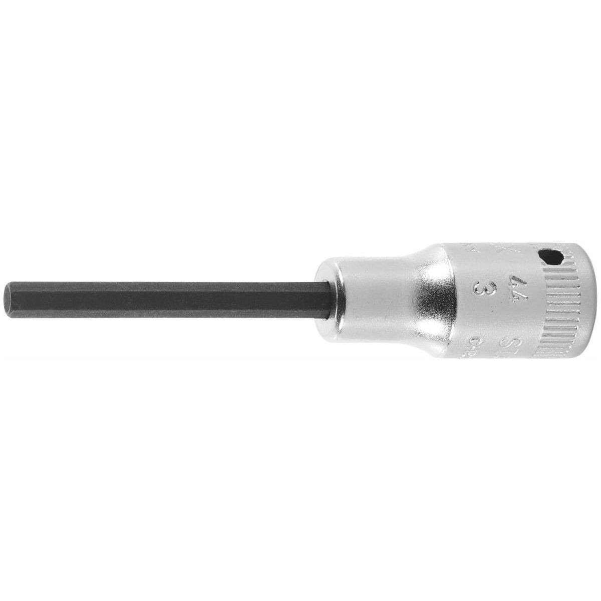 Screwdriver socket, hexagon, 1/4 inch long - Unitec Tools
