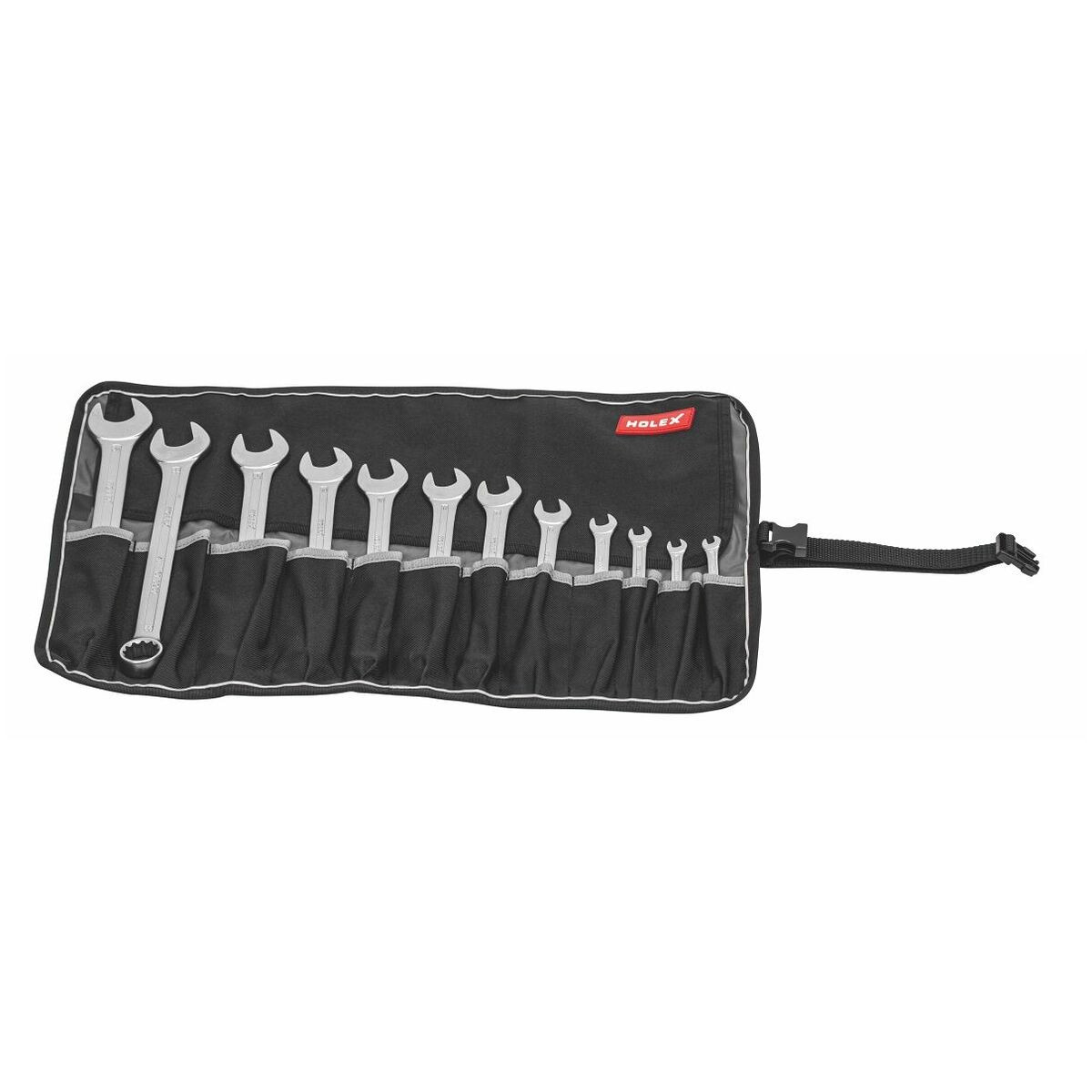 Assembly tool set, 12 pieces in a tool roll 12 - Unitec Tools