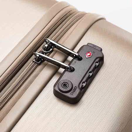 GOBY LONDON Suitcase (Gold) (GB-2839)