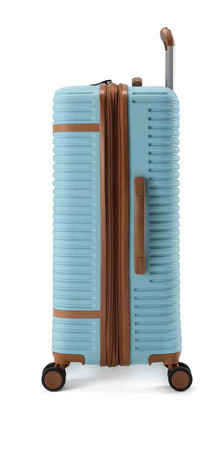 GOBY LONDON Suitcase (Blue/Coffee) (GB-3602)