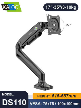 KALOC 17-35" Single Arm Desktop Display Bracket (KLC-DS110/B)