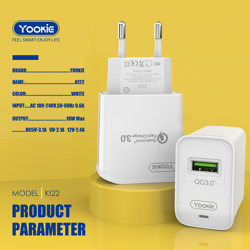 YOOKIE Type C USB Cable with charger (KI22)