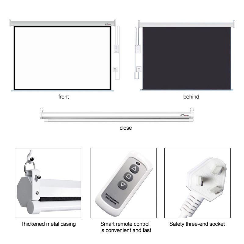 XV DISPLAY TECHNOLOGIES 100inch Motorised Projector Screen (PSMR-100J)