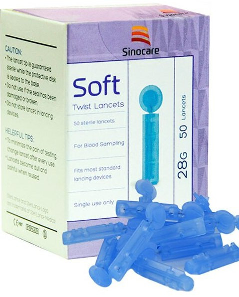 SINOCARE Soft Touch Lancets (50pk)