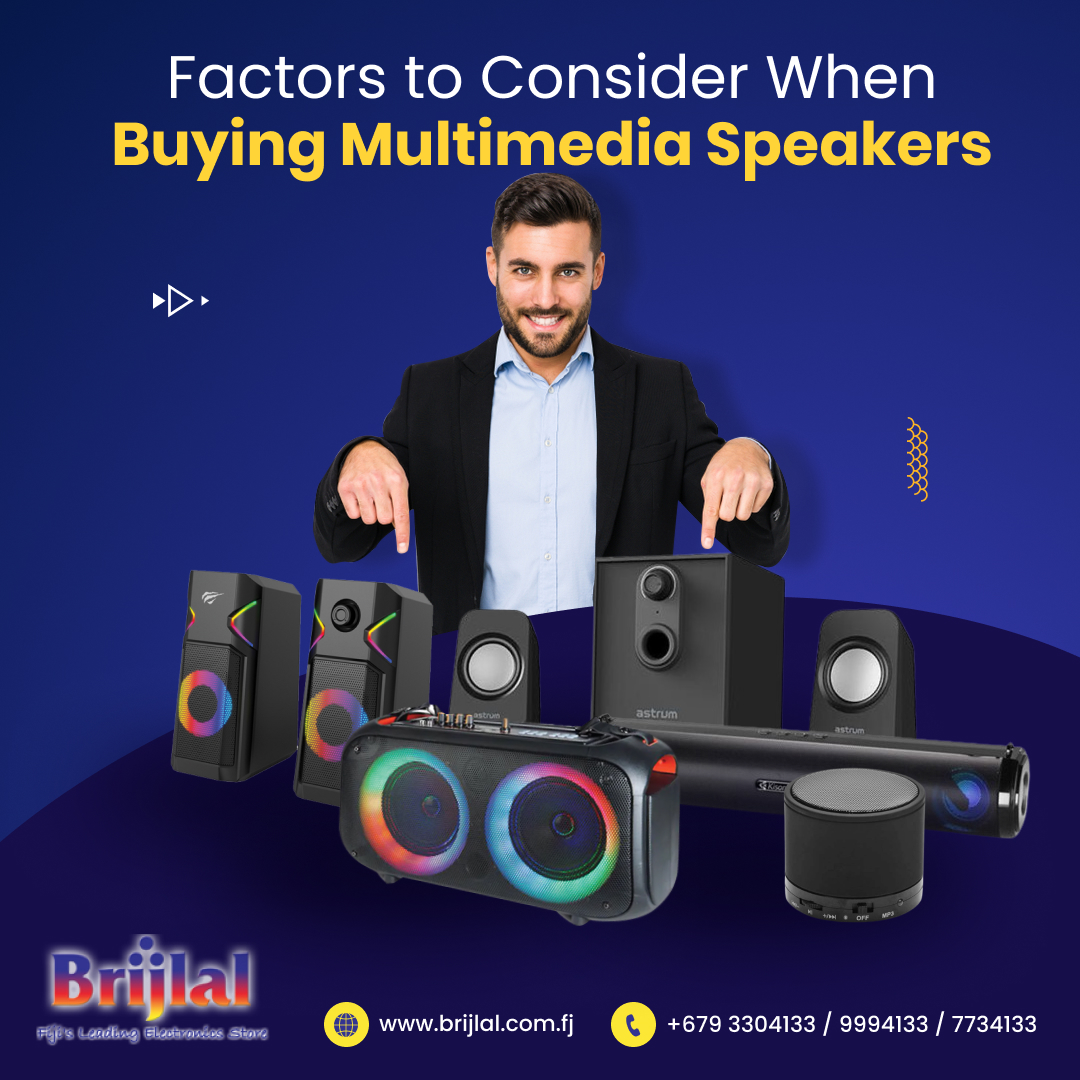 Top 5 Factors to Consider When Buying Multimedia Speakers - Brijlal