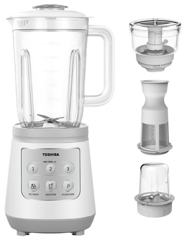 TOSHIBA 1.5L Blender with attachments (BL-T70PR2)