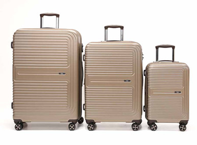 GOBY LONDON Suitcase (Gold) (GB-2839)