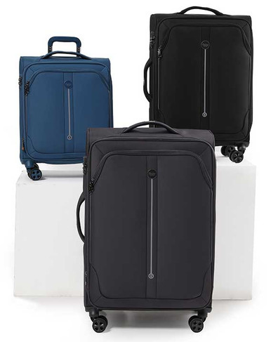 GOBY LONDON Suitcase (Black/Blue/Gray) (GB-3005)