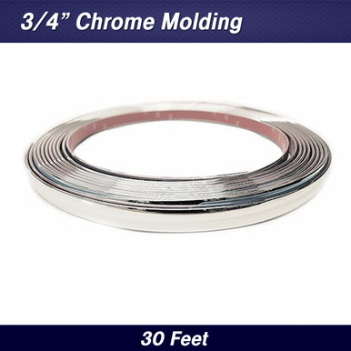 Custom Chrome Molding Trim 3/4" x 30'