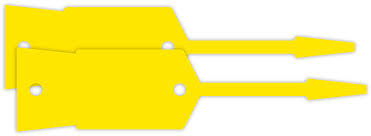 Econo Arrow Key Tags-Yellow