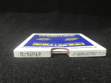 R41013 Medium Red Metallic Thin & Thin Single Color 3/16" x 150'
