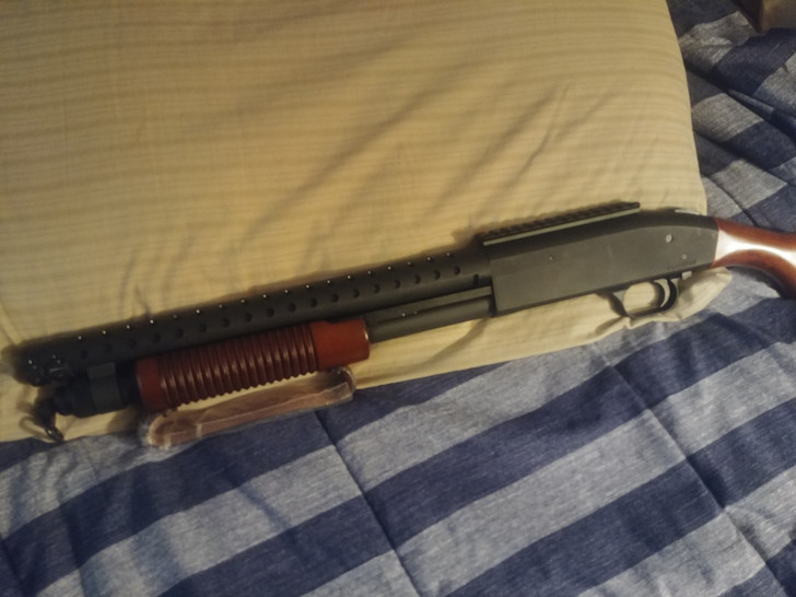 Mossberg Shockwave Heat Shield 590 Shotgun 12 Gauge CUSTOM ROUGH MODIFIED
