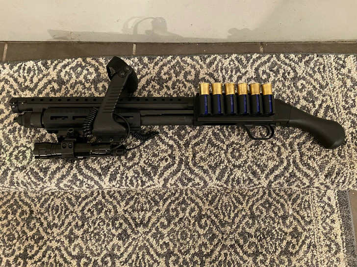 Mossberg Shockwave Heat Shield 590 Shotgun 12 Gauge CUSTOM ROUGH MODIFIED