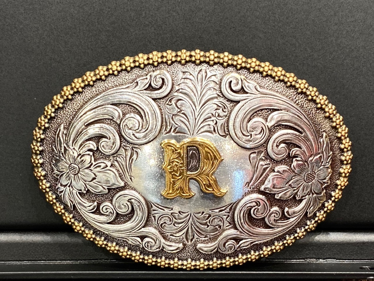 OVAL INITIAL BUCKLE R 37072-R NOCONA