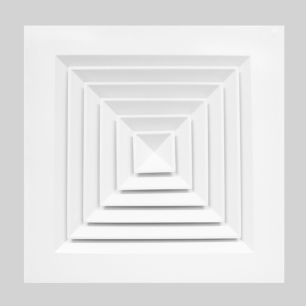 Krueger Louvered Face Diffuser with Round Neck (SHR) - Diffusers | LONG ...