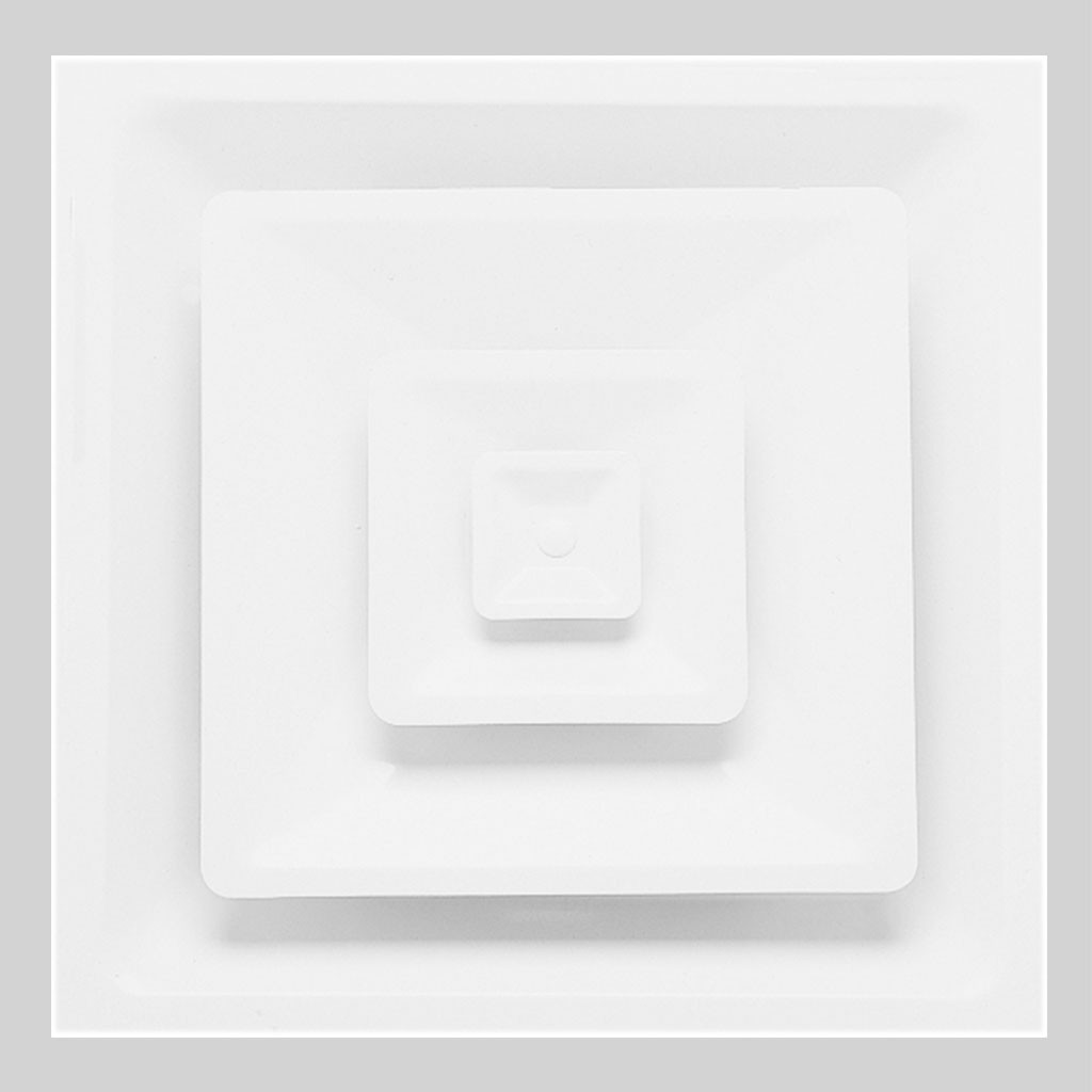 Krueger Square Face, 4-Cone Ceiling Diffuser (1400) - Diffusers | LONG ...