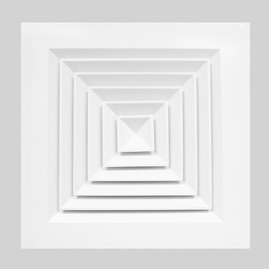 Krueger Louvered Face Diffuser with Round Neck (SHR) - Diffusers | LONG ...