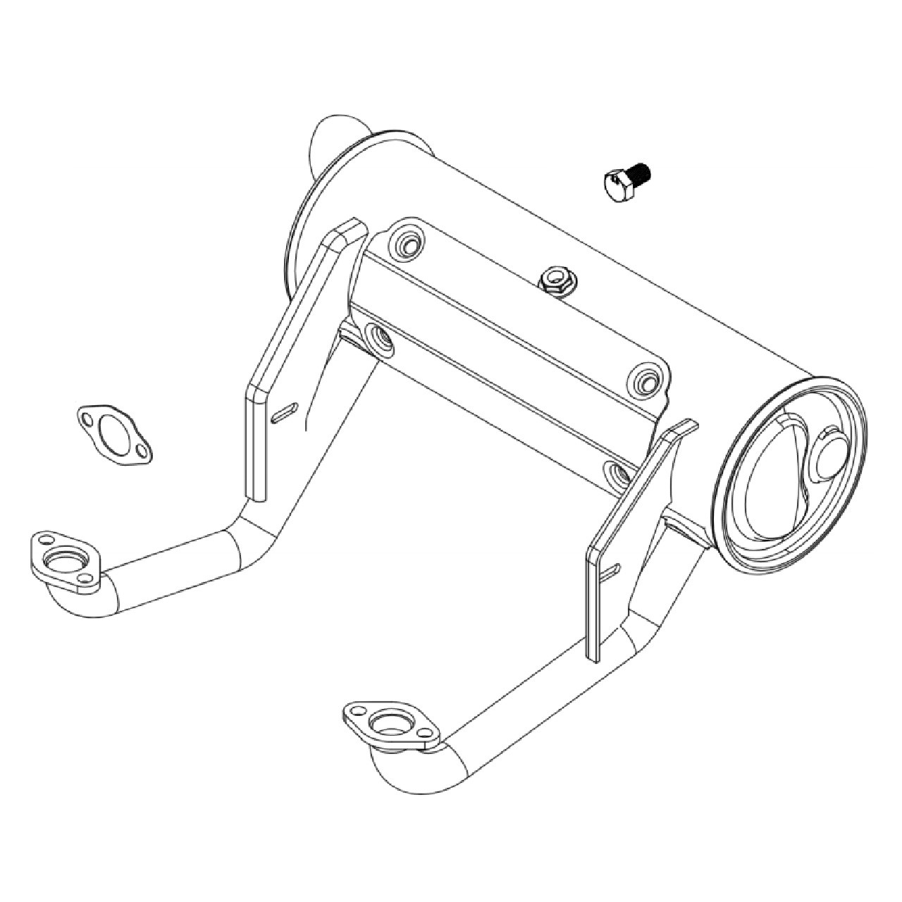Briggs and Stratton 595138 - Muffler - Genuine Part