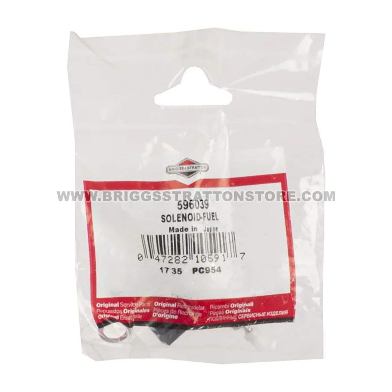 Briggs and Stratton Solenoid-Fuel 596039 - Genuine Part